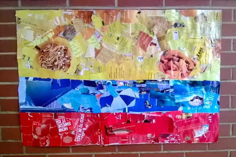 King Elementary Art Room: 4th & 5th Grade Hispanic Heritage Flags (Collage)