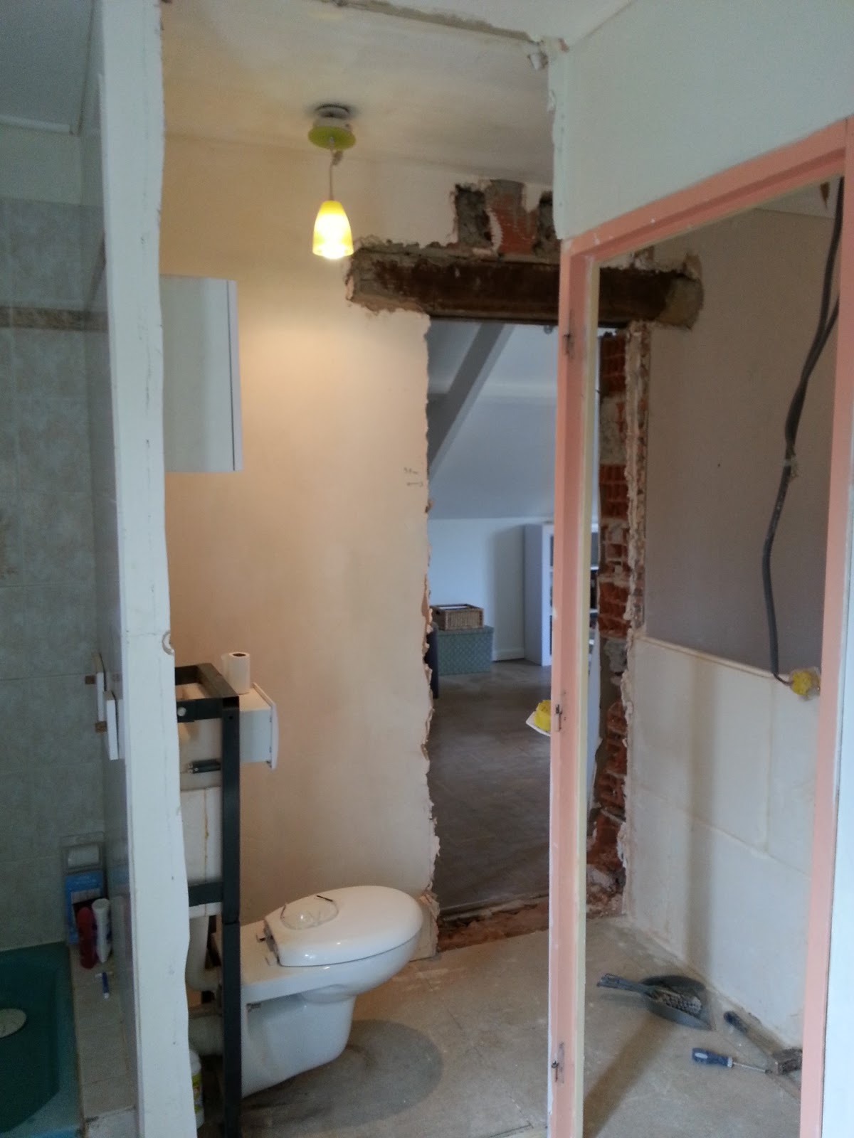 la maison de poppie: Casser un mur porteur