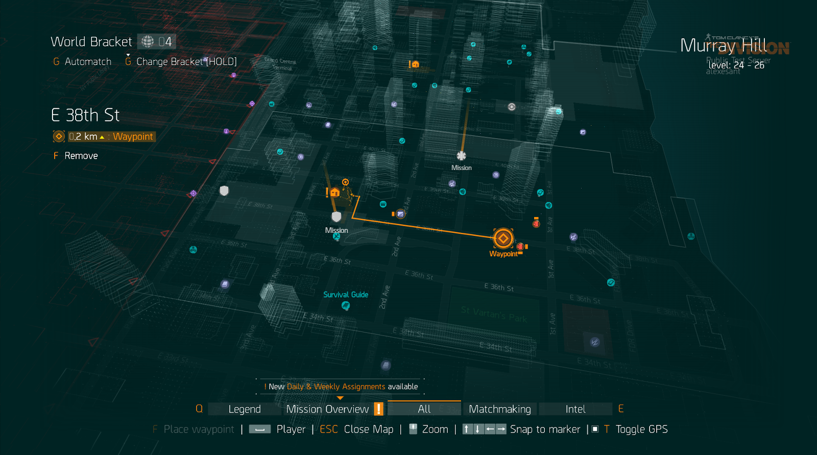 The Division - Roaming Bosses map locations - Open World in patch 1.4 ...