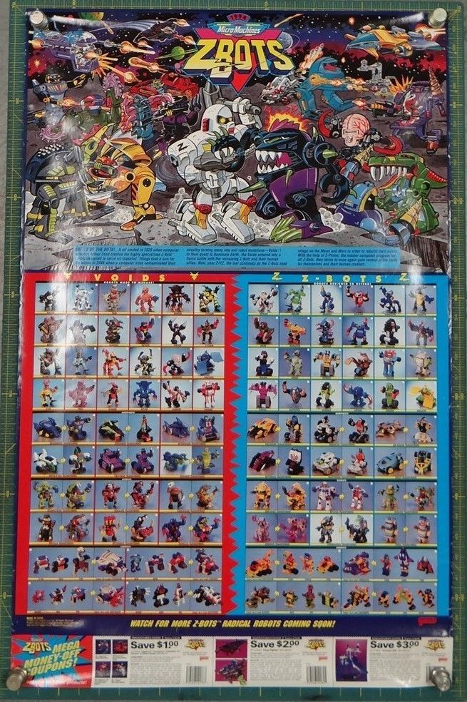 Z-bots: ZBots Series 3 Poster high quality Z Bots Z-Bots Galoob