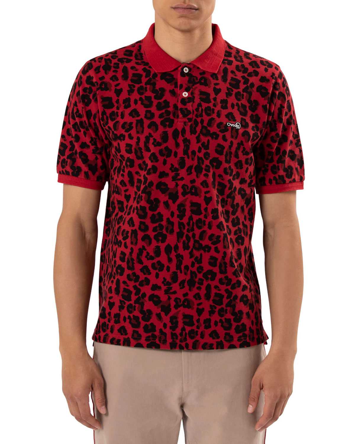 Kel Mitchell y su Leopard-Print Polo Shirt de Ovadia & Sons
