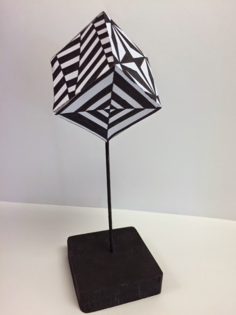 Mrs. Wille's Art Room: Advanced art - op art cubes