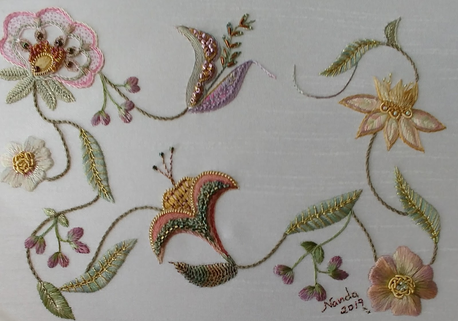 The "Art " of Hand Embroidery.Mydesigns.