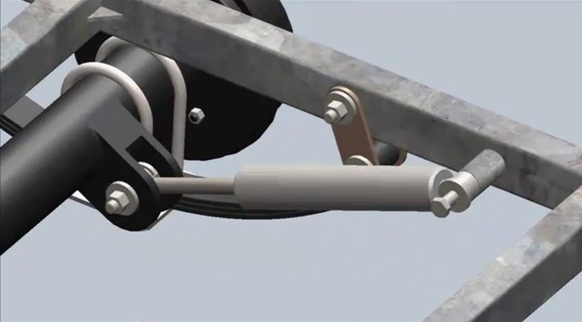 SolidWorks 2011 : Create 3D Model trailer 1 Axle Assembly Animation and ...