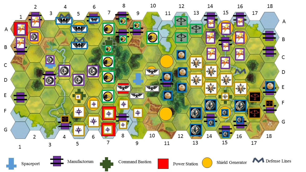 Didcot Wargames Club: Medusa IV- 40k map campaign