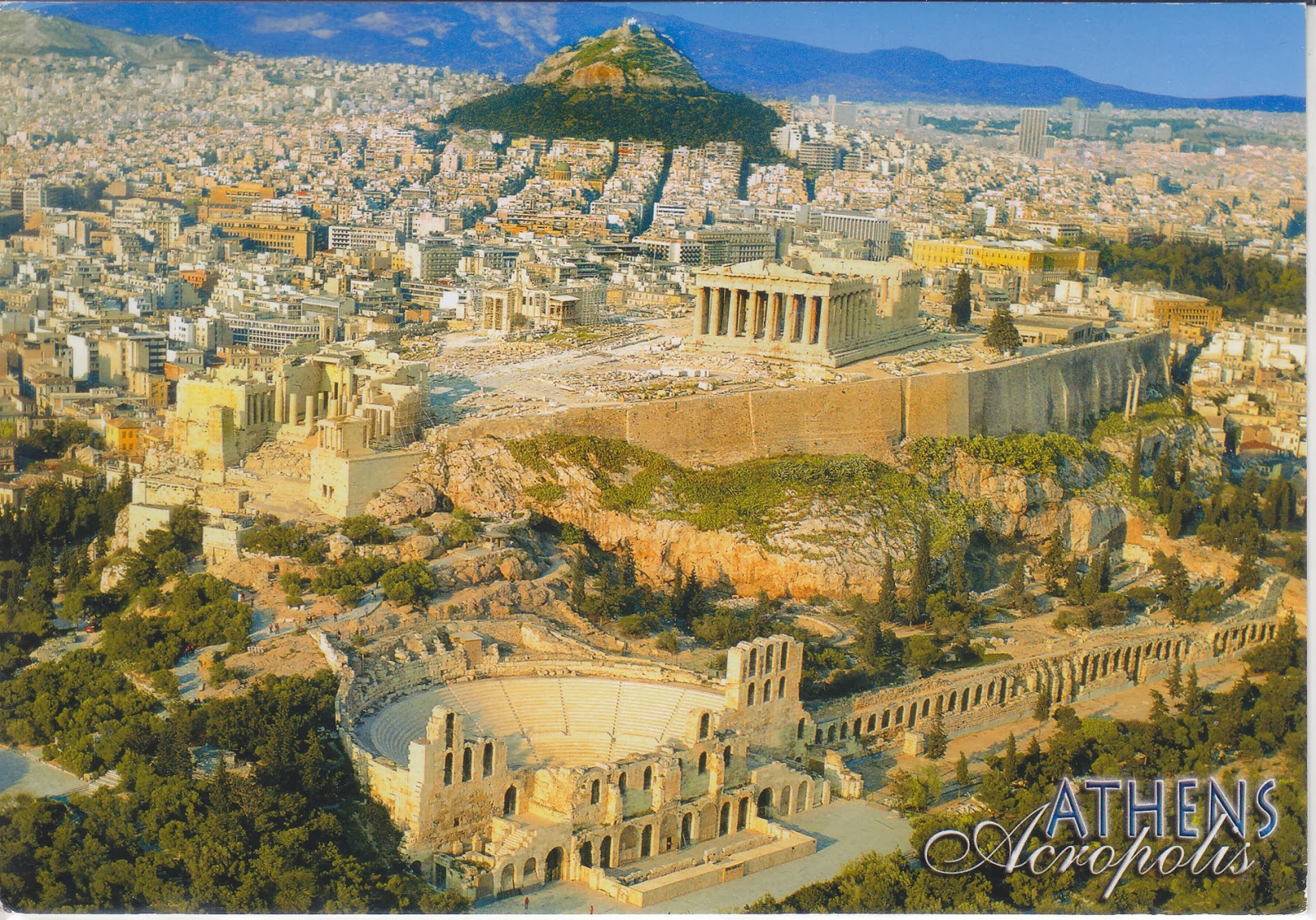 My World In (Written and Stamped) Postcards: [ GREECE ] Athens, the ...