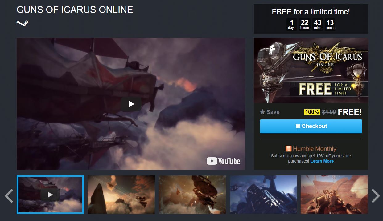 More Free Games From Humble Store: Guns Of Icarus Online IS Free For a ...