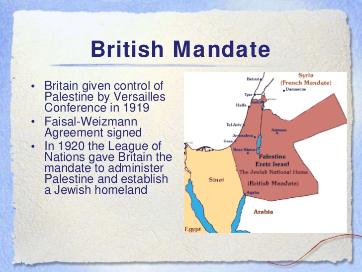 The Mandate for Palestine aka Greater Israel by fact and law 1920 ...