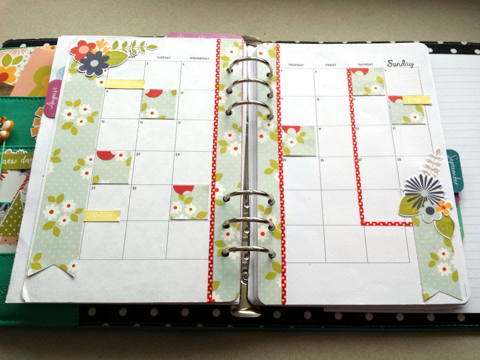 The lilac diary: August Planner Decorating