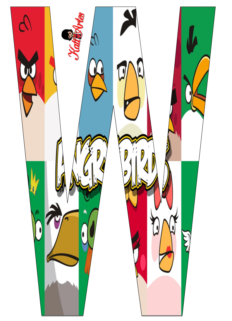 Lindo Alfabeto de Angry Birds. - Oh my Alfabetos!