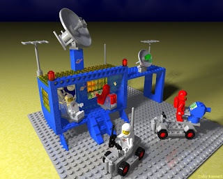 Ray-Traced Lego Mania: 493 - Space Command Center