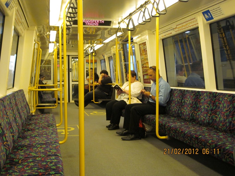 Unexpected encounters in the train - Perth, Western Australia