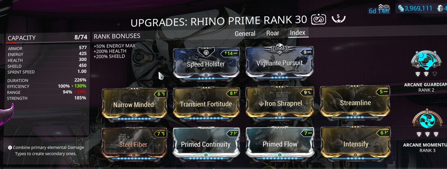 Ackbar's Tenno Report: Review: Rhino (Prime) (U24.1.4)