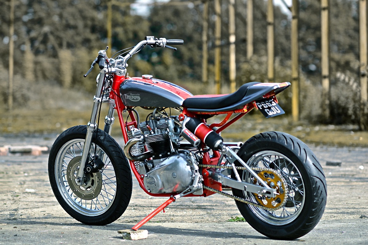Glenn's T120 Street tracker | Inazuma café racer