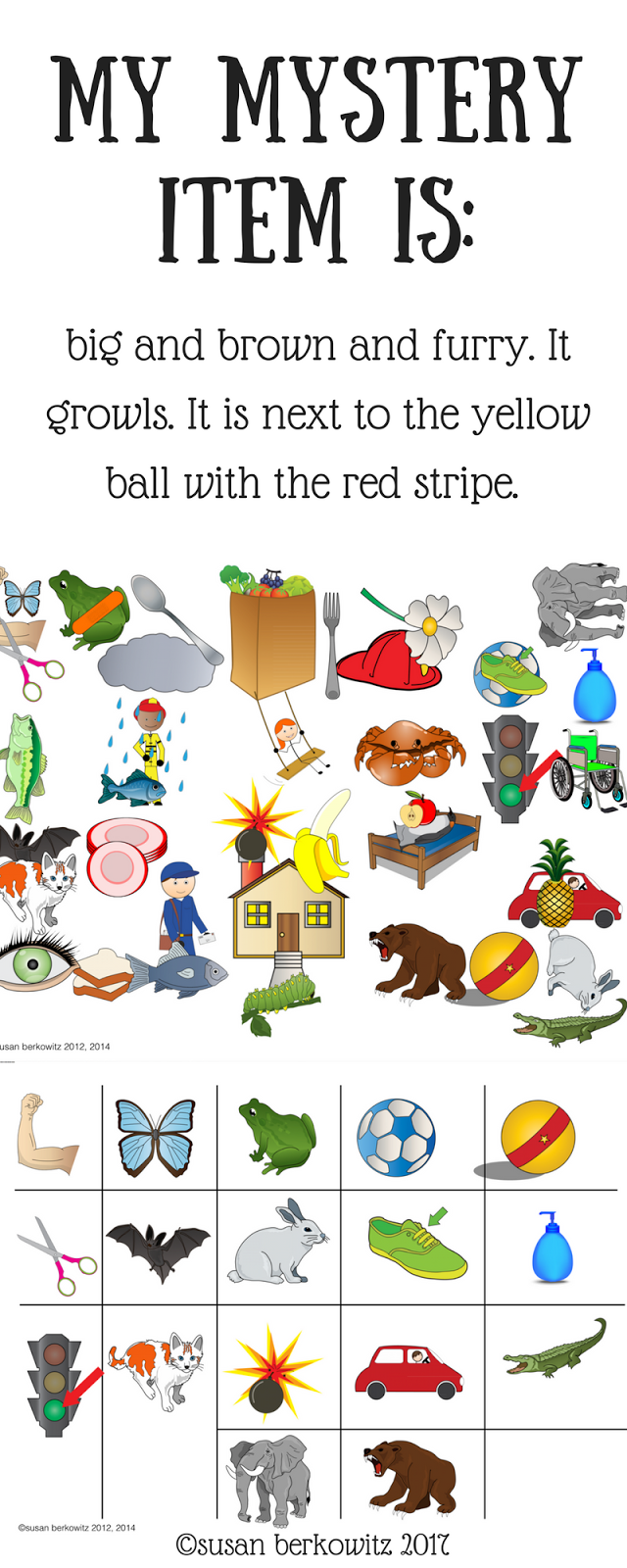 Susan Berkowitz’s Free Mystery Picture Hunt Game for Following and ...