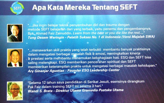 Training Seft | Terapi Seft | Seft indonesia