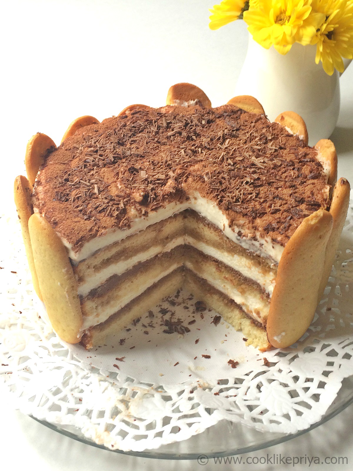 Cook like Priya: Tiramisu Birthday Cake for Husband | Tiramisu layer ...