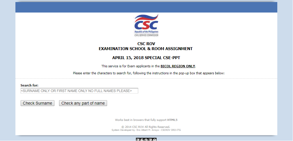 Civil Service Exam PH: Room and School Assignment: April 15, 2018 ...