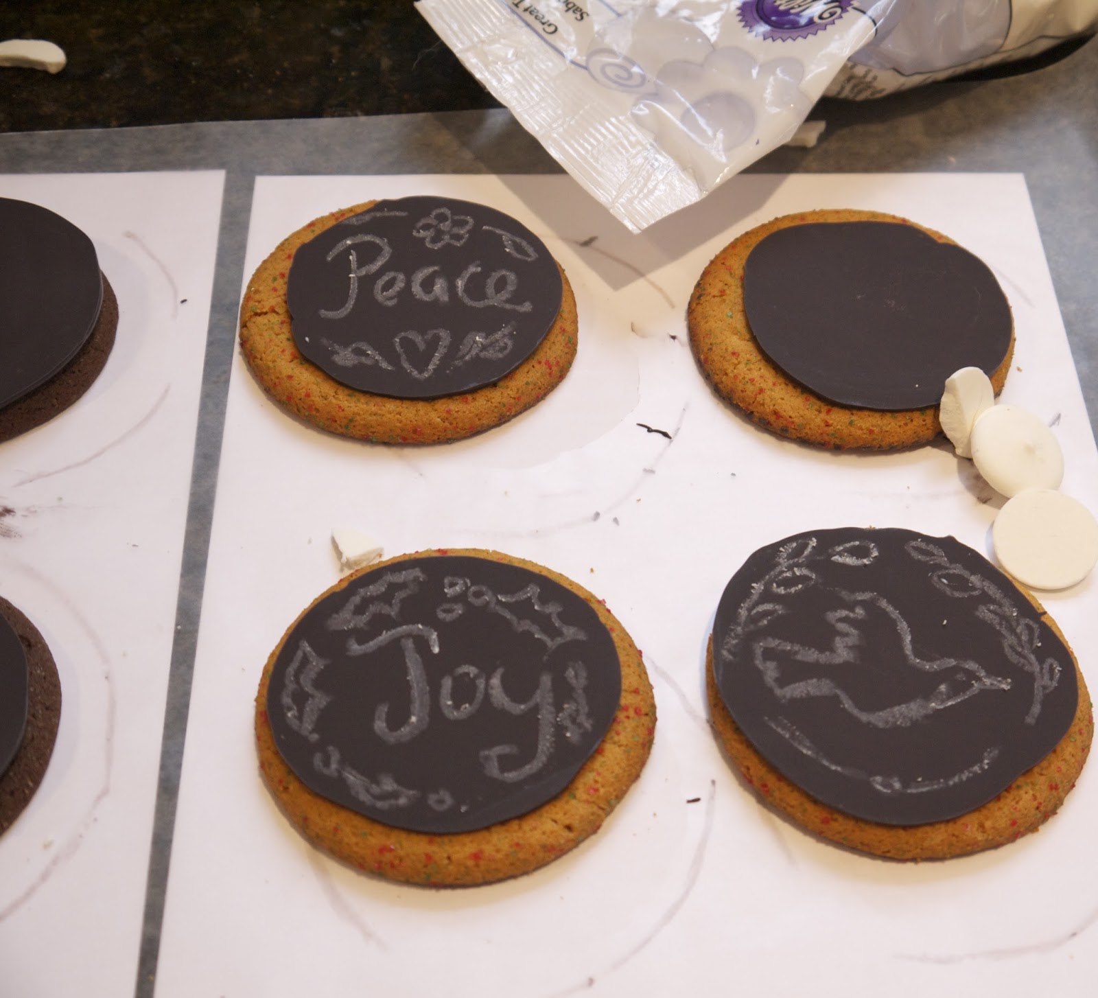 PennyWise: Chalkboard Cookies: Quick and Easy Holiday Treat