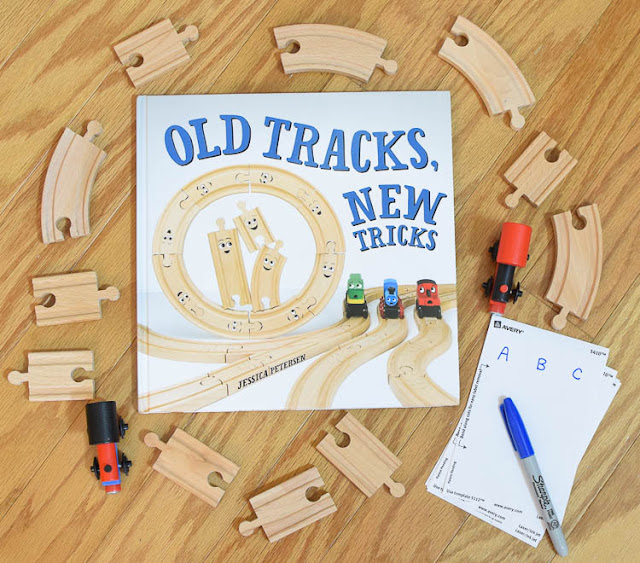 Train Track Word Building | What Can We Do With Paper And Glue