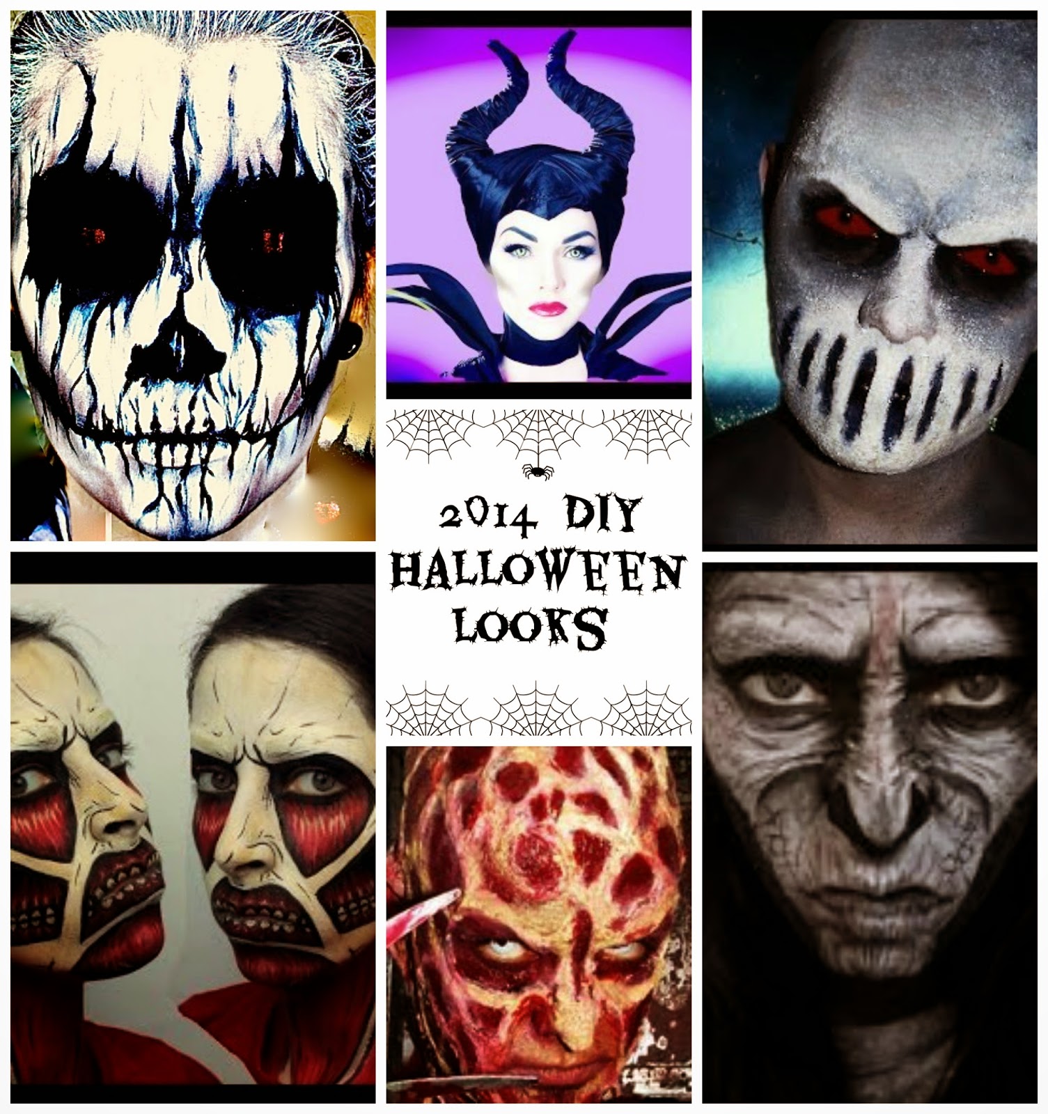 2014 DIY Creepy Halloween Makeup looks - Part I - NutButterLuver