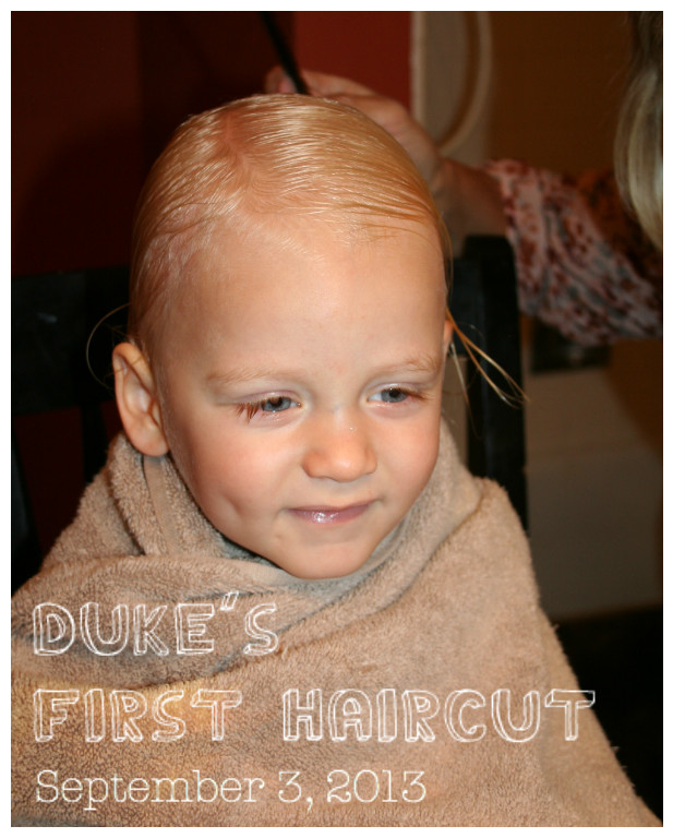 MY DEVISING: duke's first haircut