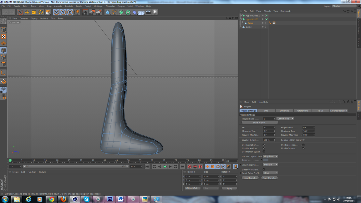 Blog Animation Module : Module 4 3D Animation Modelling