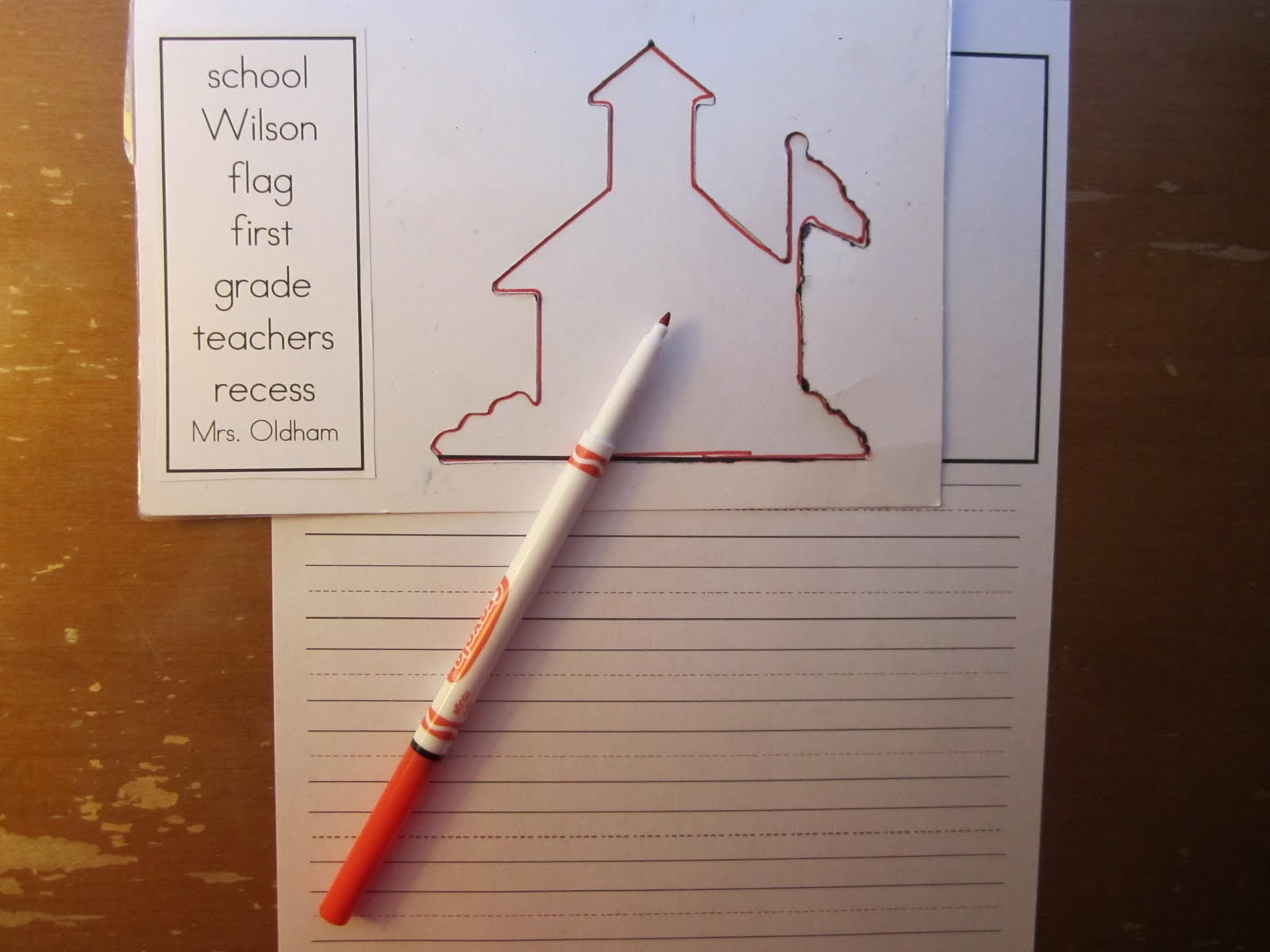 Stencil Writing - A Teeny Tiny Teacher