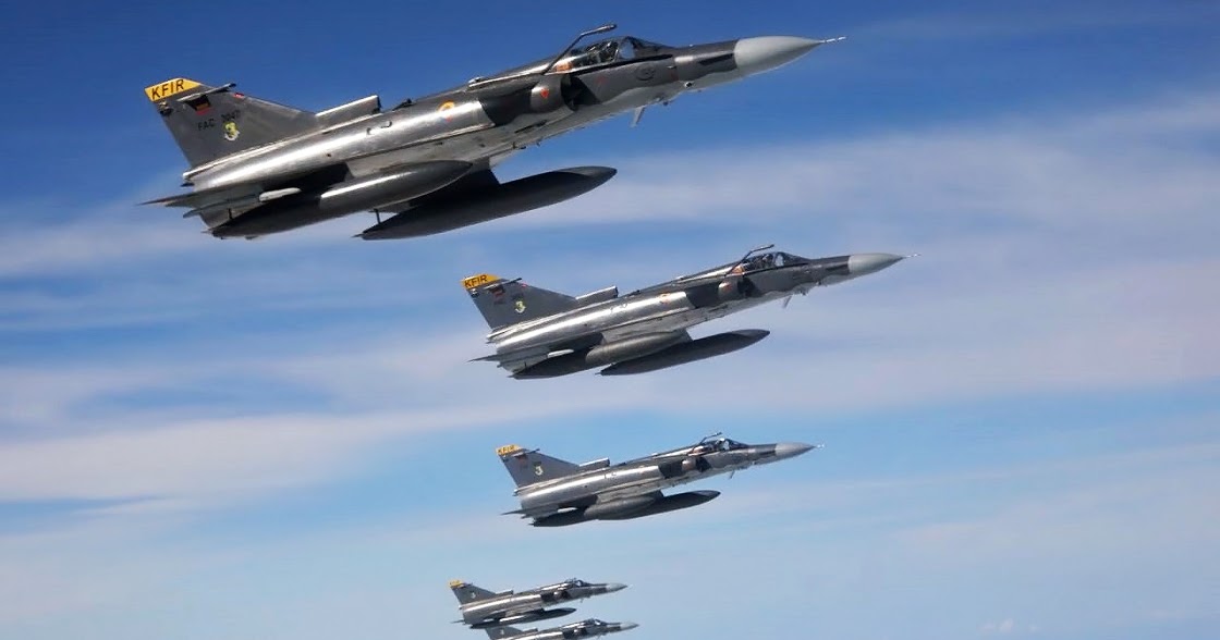 Los Kfir de la Fuerza Aérea Colombiana aterrizan en los Estados Unidos en su camino a Red Flag ...