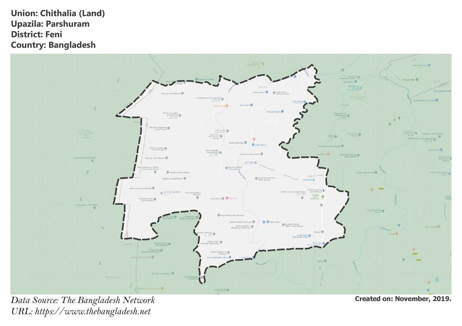 Chithalia Union, Feni