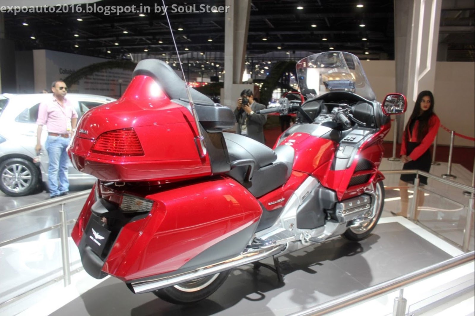 Auto Expo 2016 by SouLSteer: Red Honda GoldWing touring motorcycle on ...