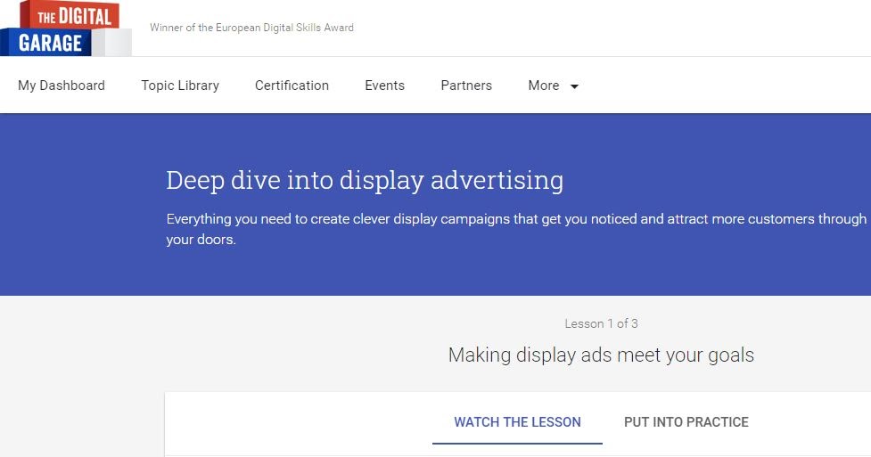 Making a display advertising campaign based on your goal