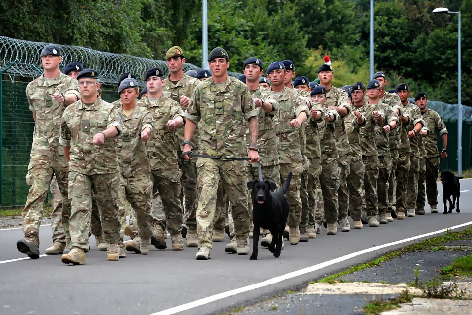 Assoluta Tranquillita: Welcome HOME! : UK K9 unit on parade