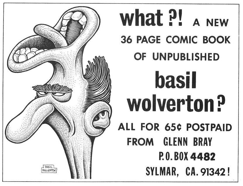 BOOKSTEVE'S LIBRARY: Basil Wolverton Ads-1970's