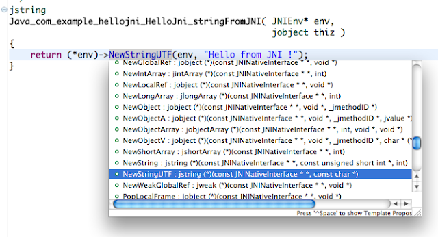 Android Code Zen: Hello World : Android NDK : Eclipse