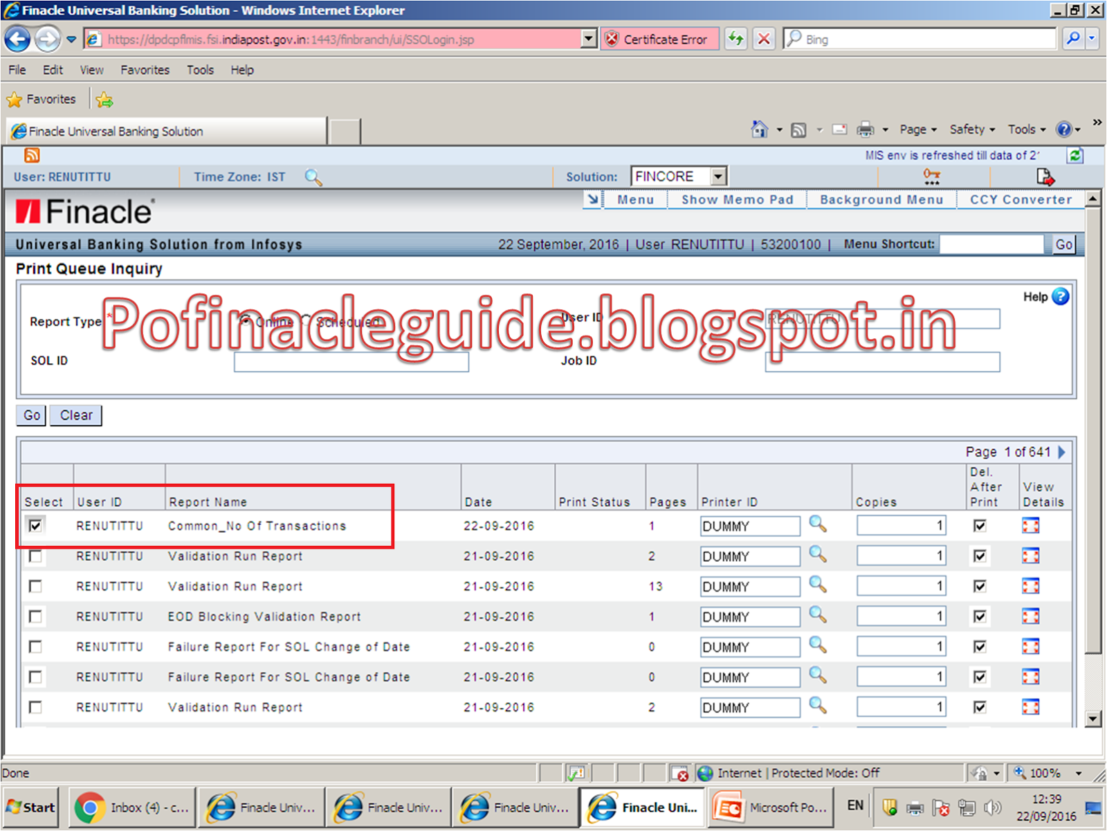 Procedure to find the total number of transactions done for a ...