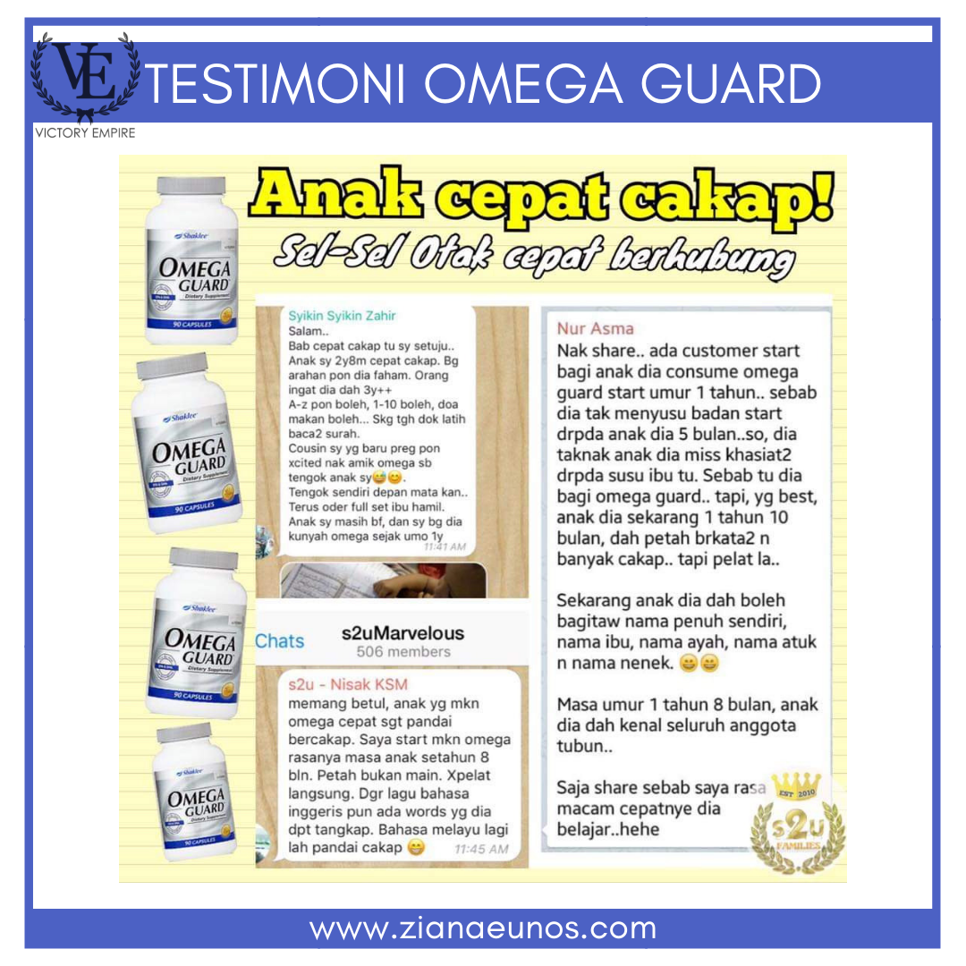 Omega Guard Shaklee: Keistimewaan, Kebaikan, Siapa Yang Perlukan dan ...