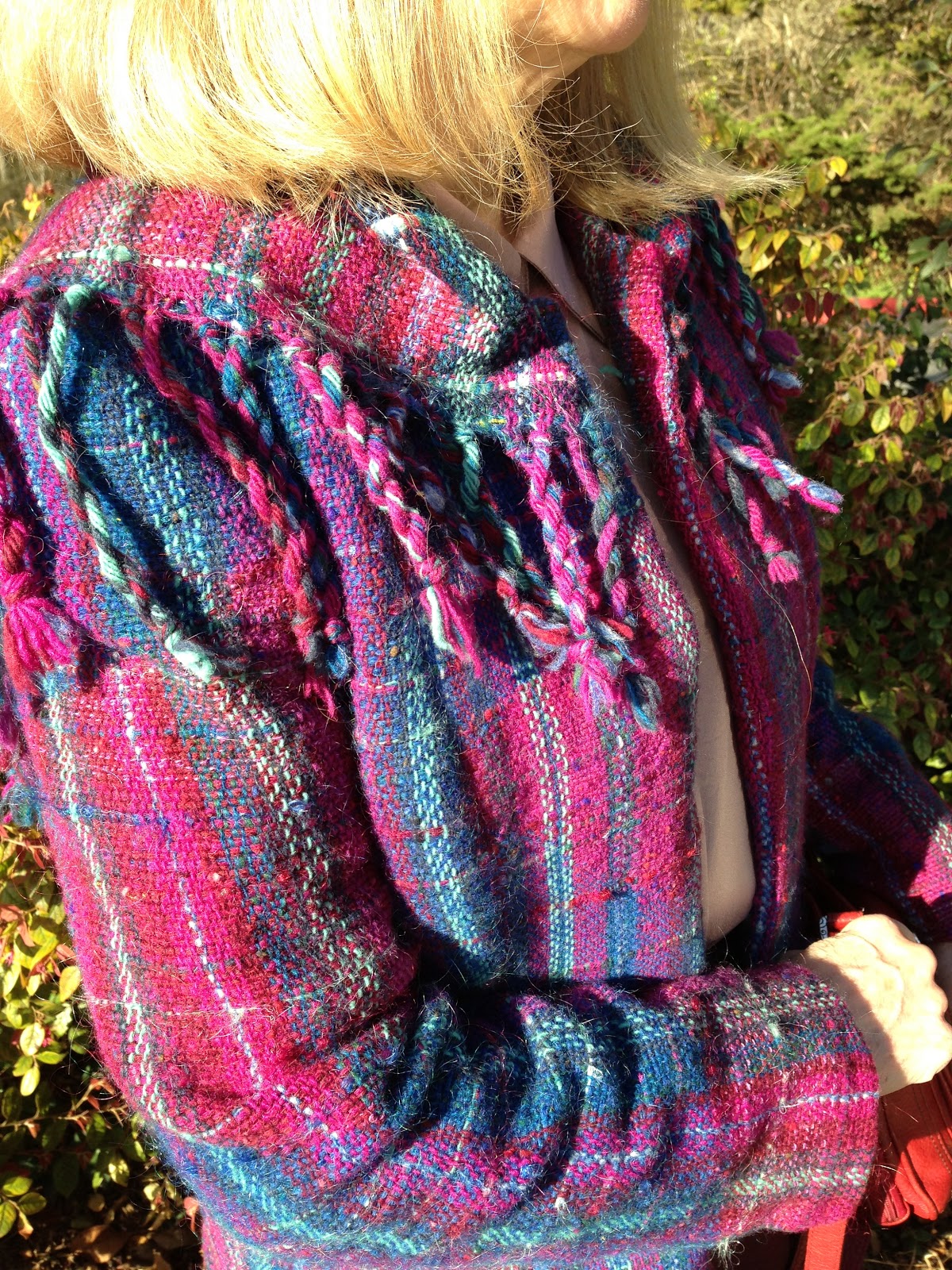 CENTERING WITH FIBER: This Saori jacket deserves it own post!