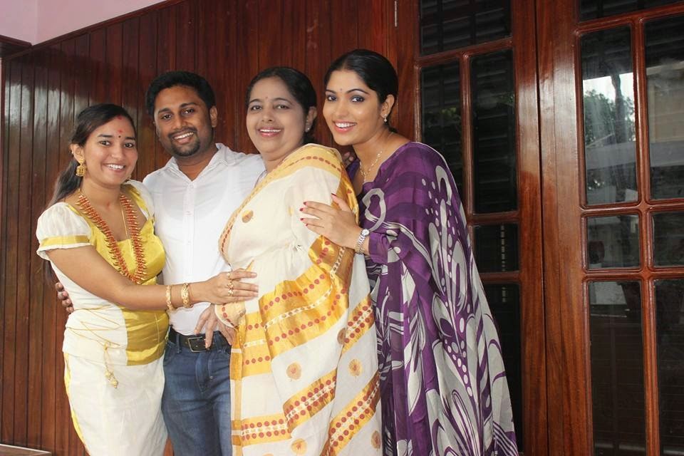 Malayalam actress Muktha Family photo