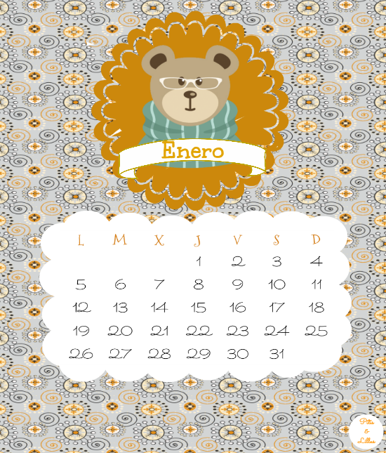 Pitis and Lilus: CALENDARIO IMPRIMIBLE Y FONDO DE PANTALLA DESCARGABLE ...