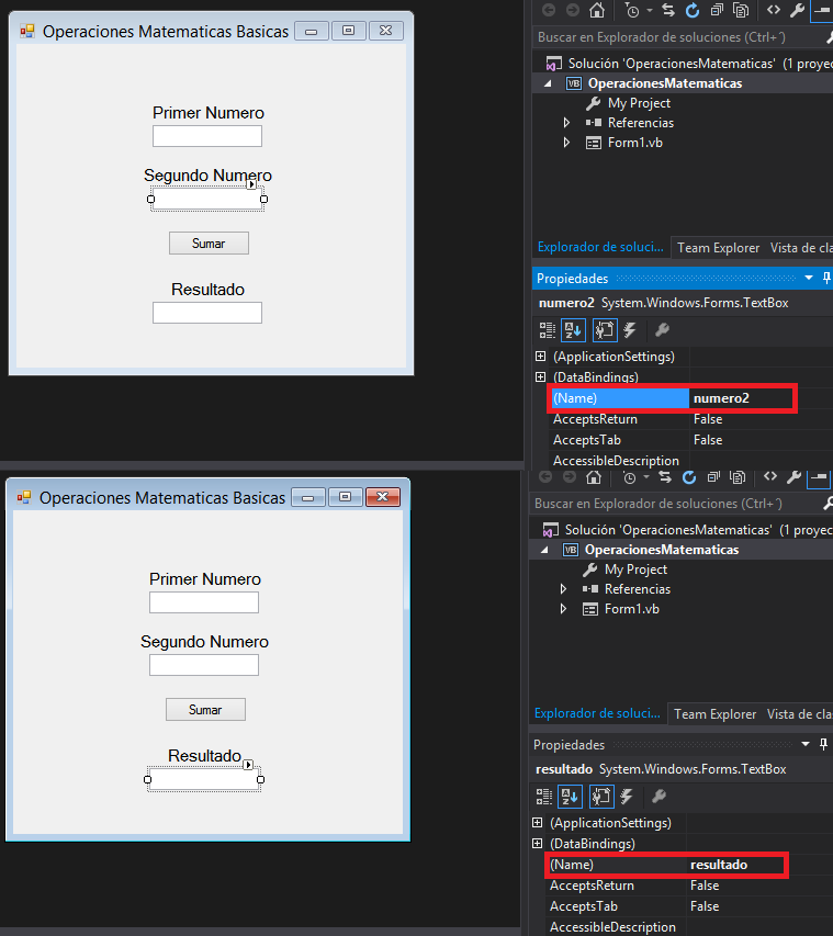 Operaciones matemáticas básicas en Visual Basic .NET