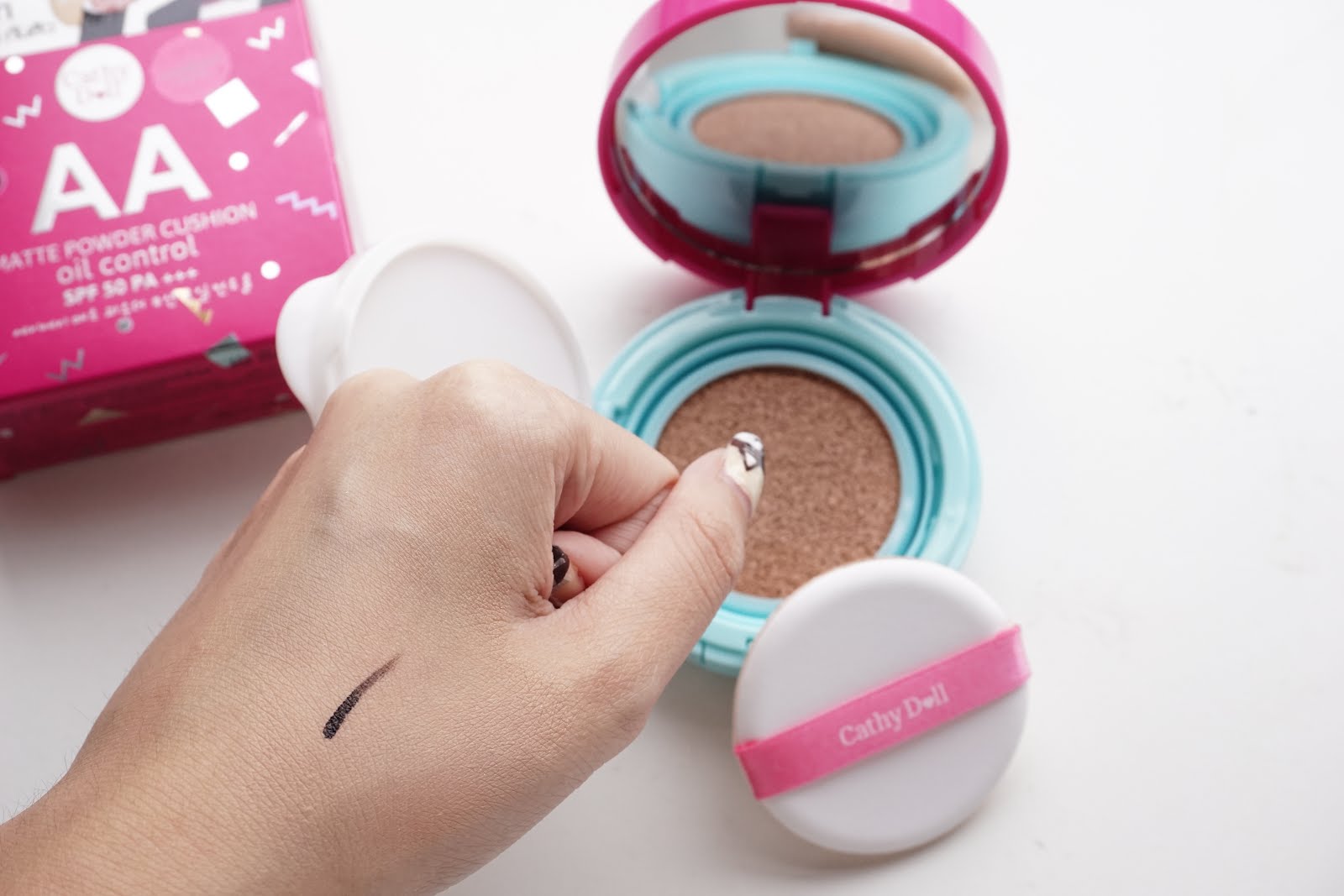 [Review]: Cathy Doll- AA Matte Powder Cushion Oil Control Spf50 #23 ...