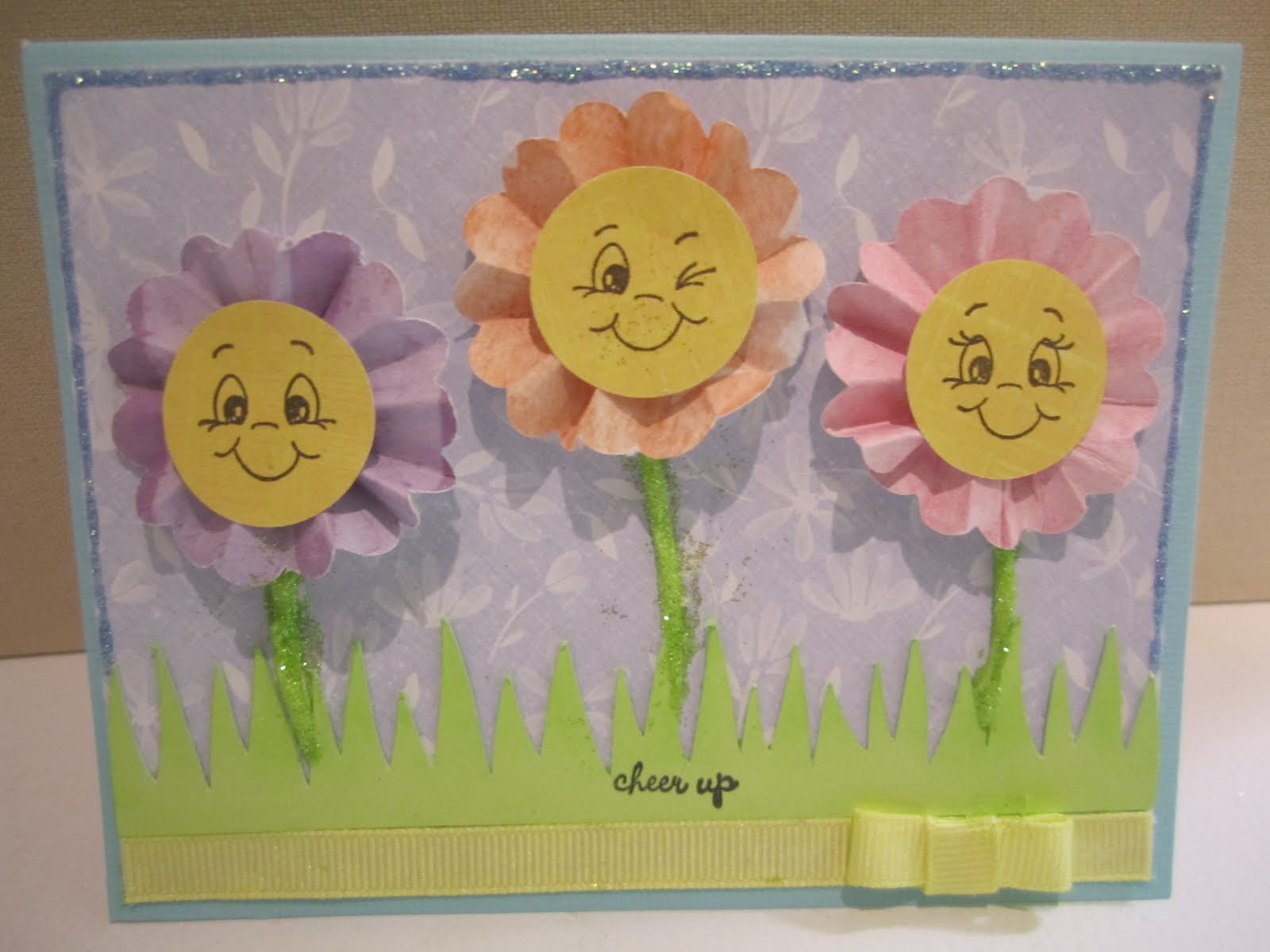 Confessions of a Scrapaholic: Cheer Up Peachy Keen Card