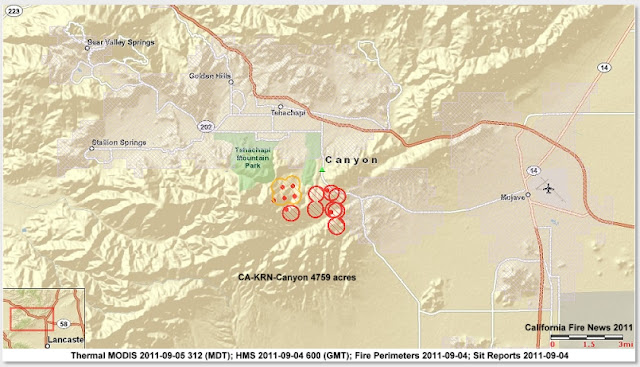 CFN - CALIFORNIA FIRE NEWS - CAL FIRE NEWS : CA-KRN-Canyon 8,644 acres ...