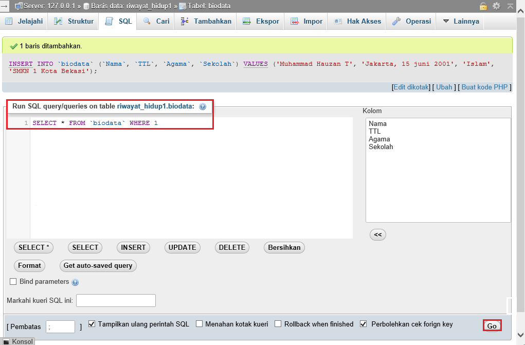 KONFIGURASI DATABASE DI WINDOWS SERVER 2012 - This is Mine