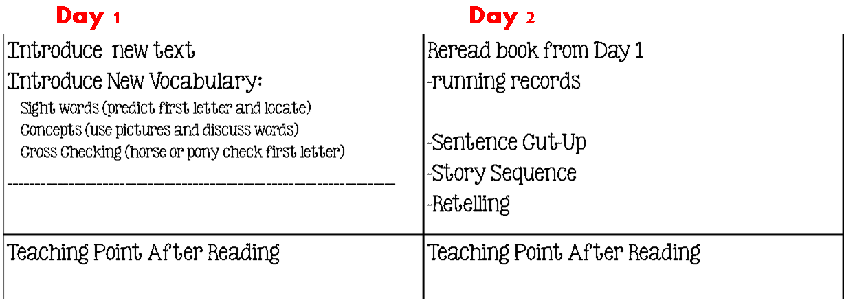 Curious Firsties: Guided Reading Format: A Second Look
