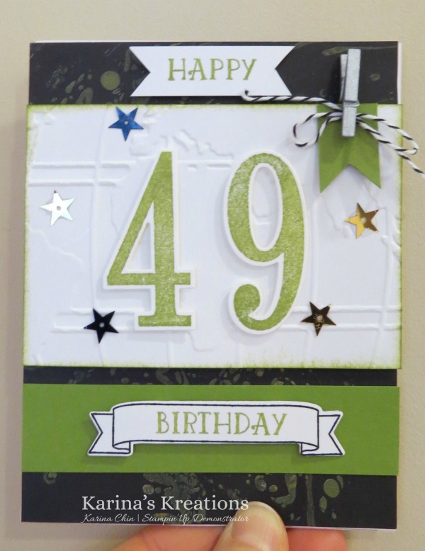 Stampin'Up Number of Years Stamp Set! - Karina Chin, Stampin' Up ...