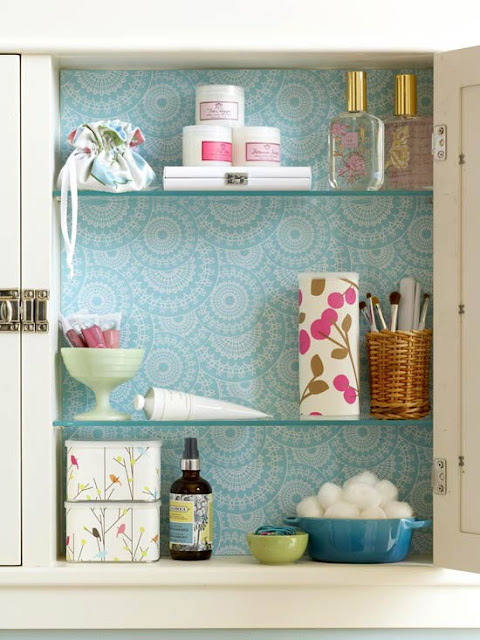 mini-project: paper-lined cabinet - loft & cottage