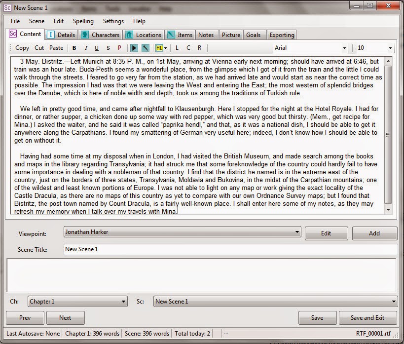 Software para escritores: Tutorial y primeros pasos en yWriter5 ...