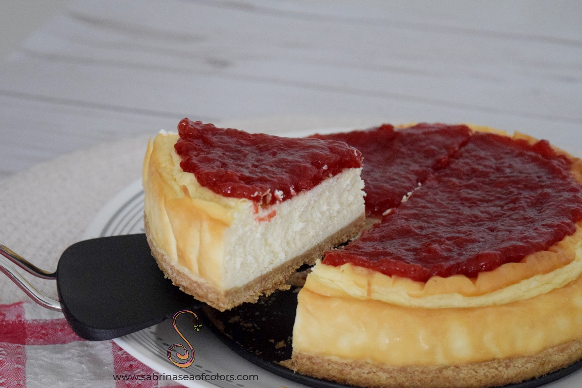 Cheesecake tradicional, receta sin azúcar - Sabrina´s Sea of Colors